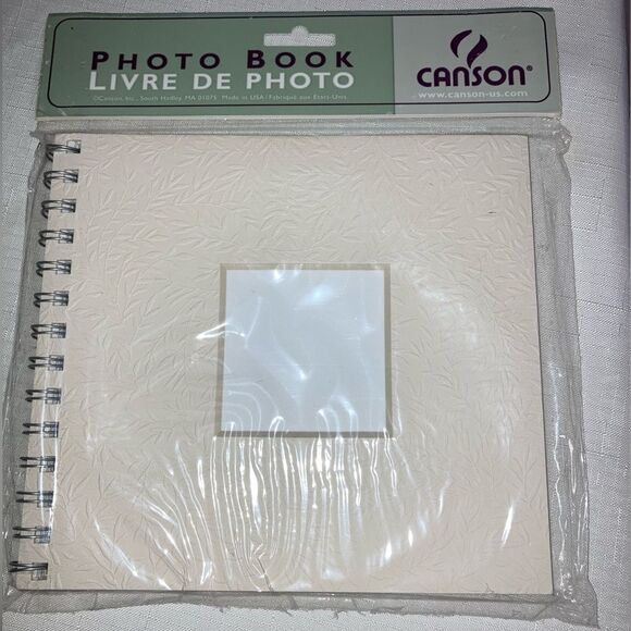 canson | Other | Nwt Personalized Photo Scrapbook Album White Embossed ...